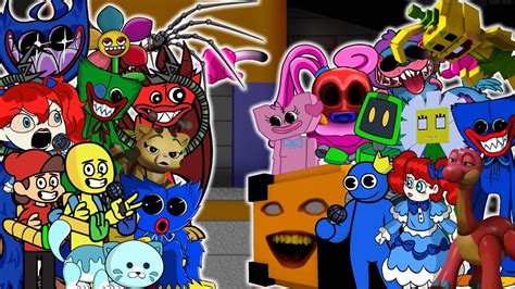 Fnf Playtime But Different Characters Sing It 🎶 Everyone Sings