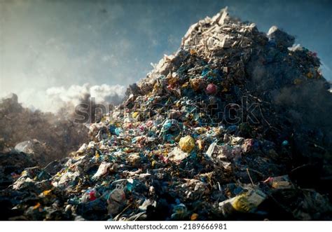 쓰레기가 넘쳐나는 문제 스톡 일러스트 2189666981 Shutterstock