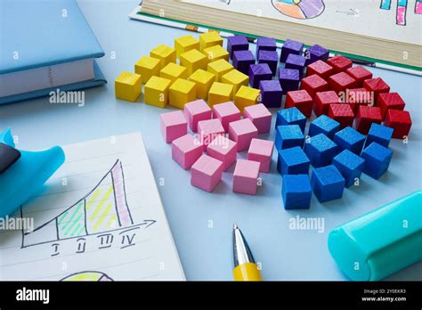 Business Charts And Colored Segments Of Target Groups Market Segmentation And Audience Analysis