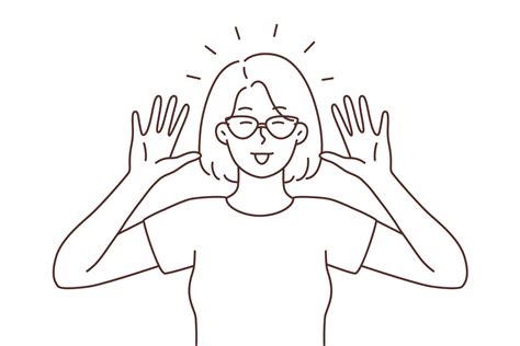 Smiling Young Woman In Sunglasses Make Funny Face Expression Happy