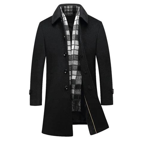 Buy Brand Winter Mens Wool Coat Fashion Slim Fat