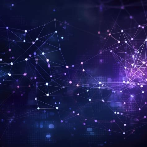 Premium Photo Technology Network Background Generative Ai