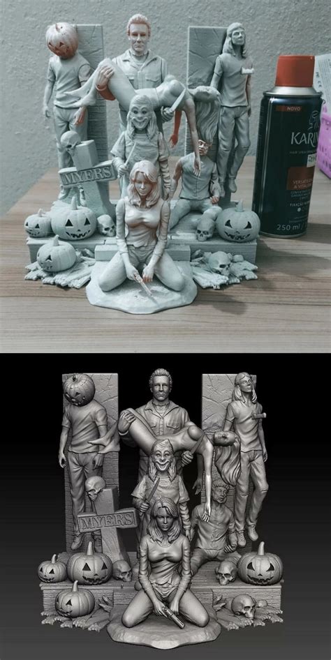 Cults Michael Myers Diorama 3d Print Model