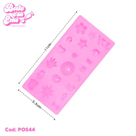 POS MOLDE DE SILICONA VARIADO JOYAS Bateconemi