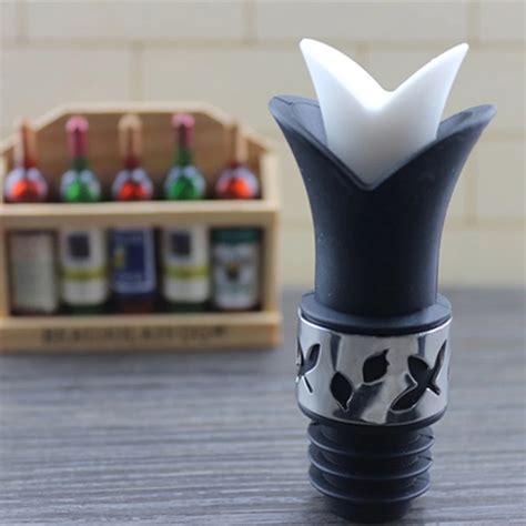 Цветок лилии герметичная силиконовая красная насадка для винной бутылки Пробка инструмент для кухни