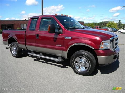 2005 Dark Toreador Red Metallic Ford F250 Super Duty XLT SuperCab 4x4