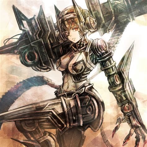 Sushi Sashimise Original Highres 1girl Ammunition Belt Android