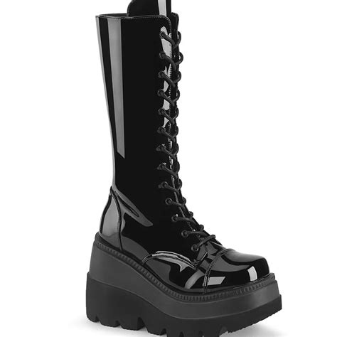 Demonia Cult Knee High Boots Outlet Up To 60 Off Demonia Shoes