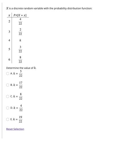 Solved X Is A Discrete Random Variable With The Probability Chegg