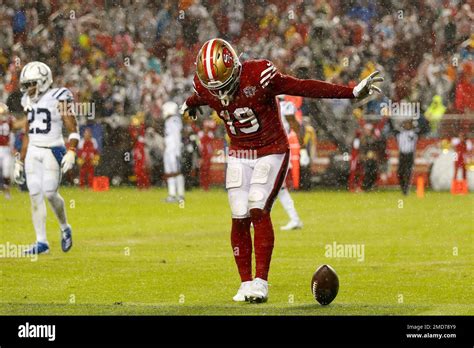 San Francisco Ers Wide Receiver Deebo Samuel Celebrates After