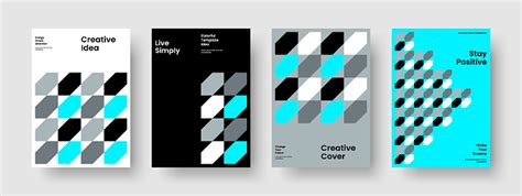 기하학적 포스터 레이아웃 추상 책 표지 템플릿입니다 최신 보고서 디자인 전단 팸플릿 비즈니스 프레젠테이션 기치 배경 팸플릿 전단 잡지 카탈로그 광고 0명에 대한 스톡 벡터
