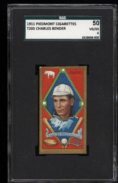 Chief Bender 1911 T205 Gold Border Base Sgc 4 Price Guide Sports Card