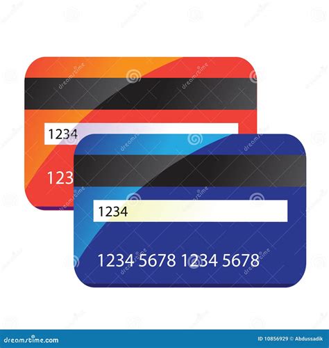 Bank Credit Card Stock Vector Illustration Of Account 10856929