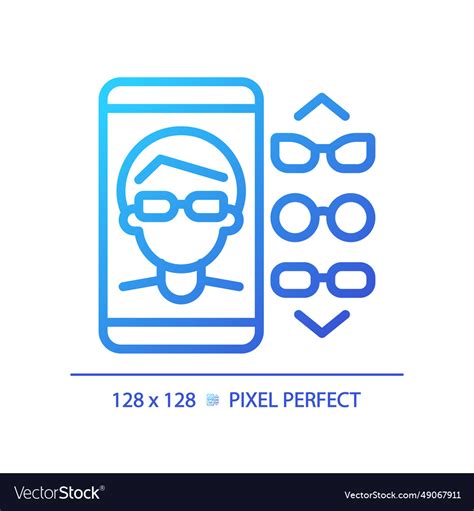 2d Simple Thin Linear Gradient Eyeglasses App Icon
