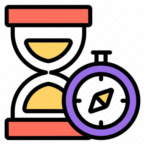 Hourglass Sandglass Timer Clock Watch Glass Icon Download On