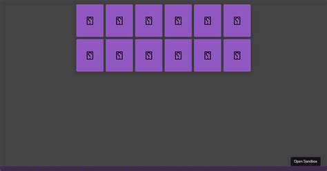Memory Game Codesandbox