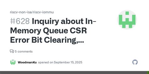 Inquiry About In Memory Queue Csr Error Bit Clearing Races And Enable