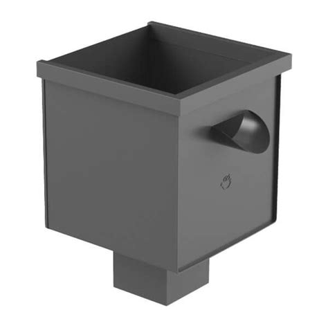 Square Steel Gutter Hopper European Style Black
