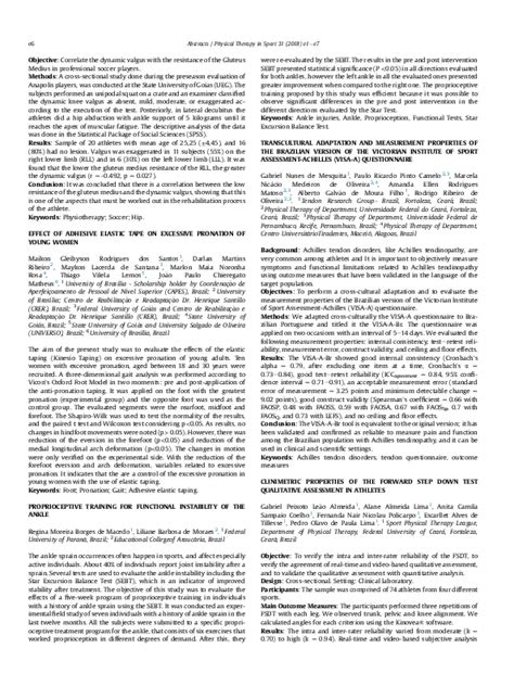 Pdf Transcultural Adaptation And Measurement Properties Of The Brazilian Version Of The