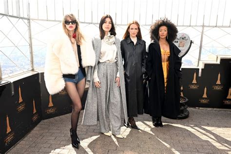 SUKI WATERHOUSE CAMILA MORRONE And RILEY KEOUGH At Empire State