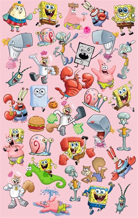 Spongebob Squarepants Collage Wallpapers Wallpaper Cave
