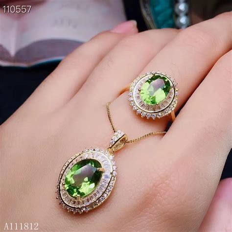 Kjjeaxcmy boutique jóias 925 prata esterlina olivine pingente colar