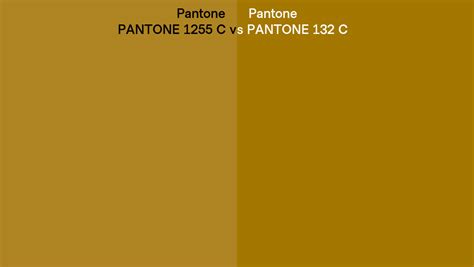 Pantone 1255 C Vs Pantone 132 C Side By Side Comparison