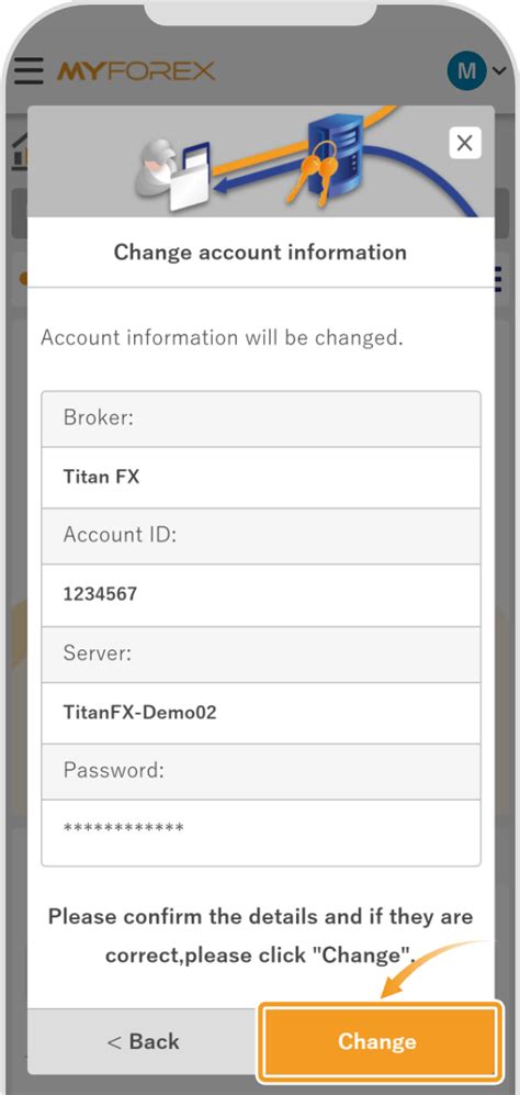 The MT4 MT5 Server Or Password Registered On My Portfolio Has Changed