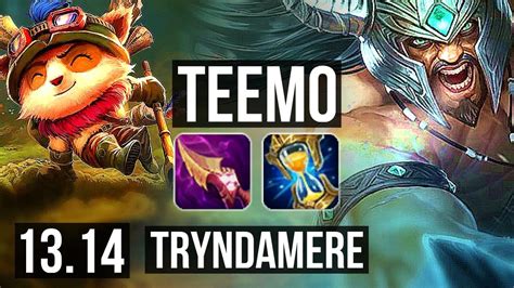 TEEMO Vs TRYNDA TOP Rank 7 Teemo Dominating EUW Master 13 14