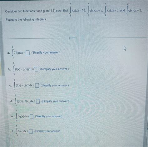 Solved Nsider Two Functions F And G On 17 Such That