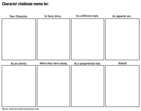 Character Challenge Meeeeeme By Kinkei On Deviantart Drawing Ideas
