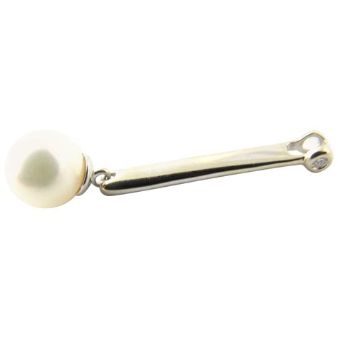 Mabe Pearl And Diamond 14 Karat Yellow Gold Earrings And Pendant