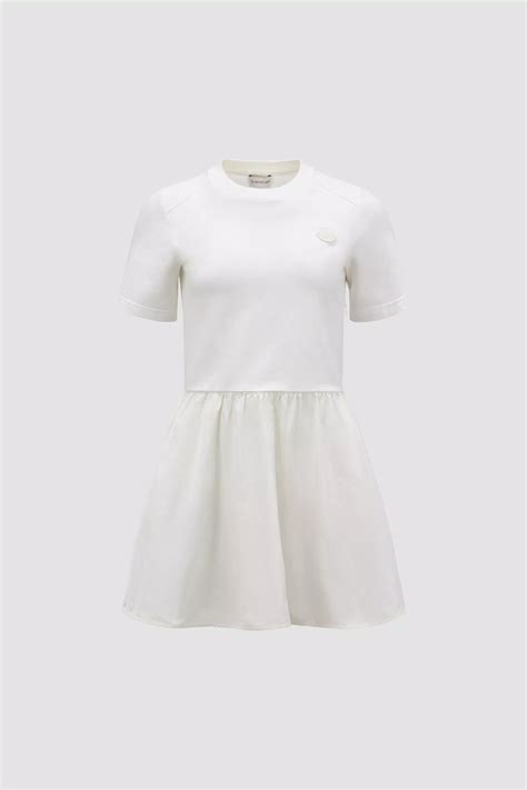 White Fit And Flare Mini Dress Dresses For Women Moncler Us