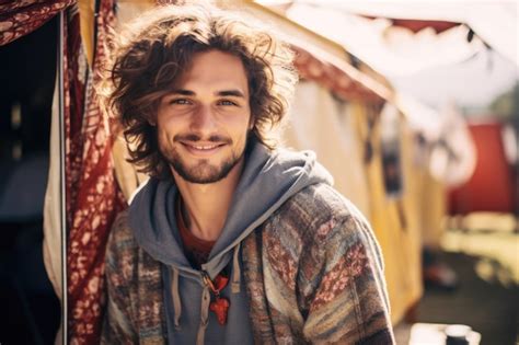 Premium Photo Person Van Camper Trip Concept