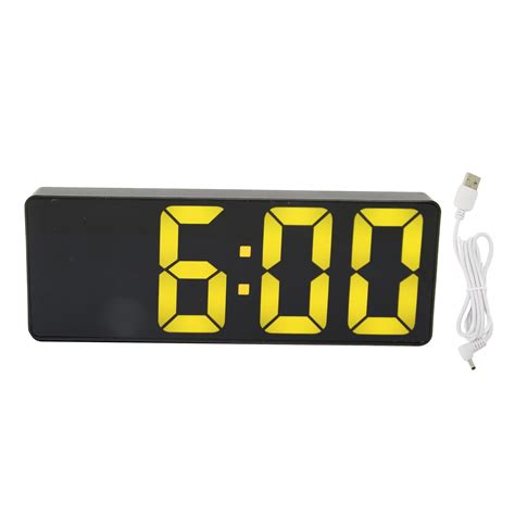 Mirror Digital Clock LED Alarm Clock With Dual Alarm For Bedroom Living Room Dormitory USB