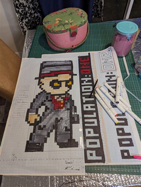 First Draft Design For A Commissioned Dapper Pj Population One Pixil