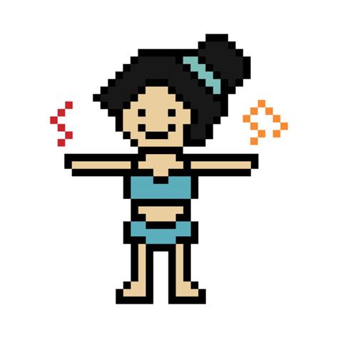 190 Pixel Swimmer Ilustração De Stock Gráficos Vetoriais E Clipart