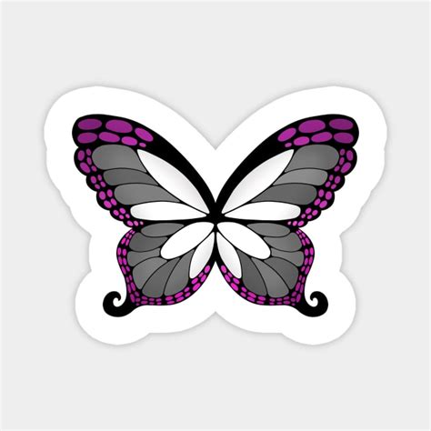 Butterfly Wings Asexual Pride Flag Pride Magnet Teepublic