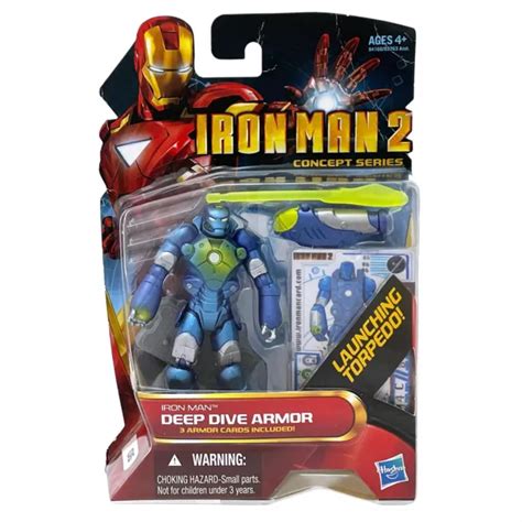 Marvel Iron Man 2 Concept Series Deep Dive Armor Iron Man 10cm Action