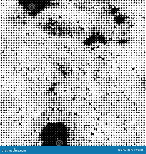 Vector Halftone Pattern Set Of Dots Dotted Texture On White