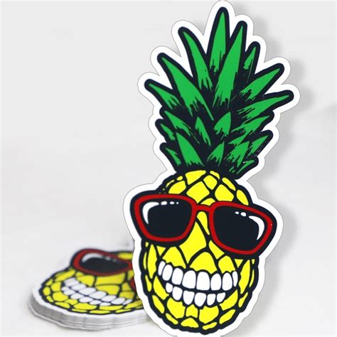 Pineapple Wall Decal Etsy