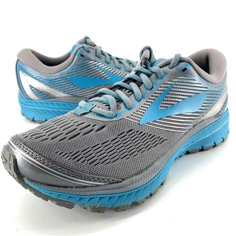 Brooks Ghost 10 Gray Aqua Blue Womens Size 7 Running… Gem