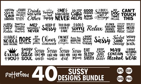 Sassy Svg Bundle Svg Sassy Quotes Svg Graphic By Patternfeed