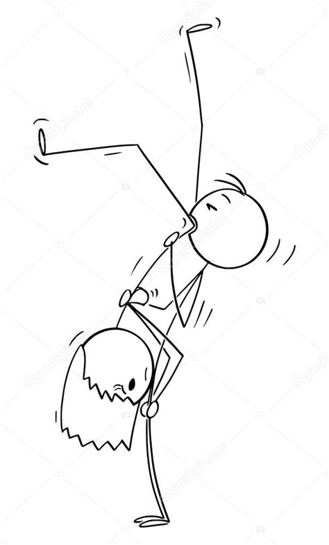 Ilustración De Dibujos Animados Vectoriales De La Postura Sexual De