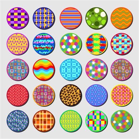 Full Color Geometric Pattern Collection Texturize Abstract Background 11132876 Vector Art At