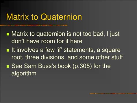 Ppt Orientation And Quaternions Powerpoint Presentation Id 225197