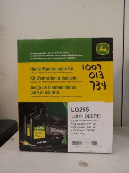 John Deere Home Maintenance Kit Prime Time Auctions Inc