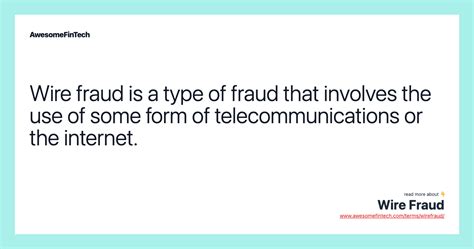 Wire Fraud Awesomefintech Blog