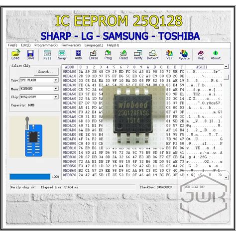 Jual Ic Eeprom 25q128 Plus Firmware Tv Led Sharp Samsung Toshiba Lg