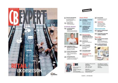 Le magazine CB Expert Retail UX Obsession en avant première pour